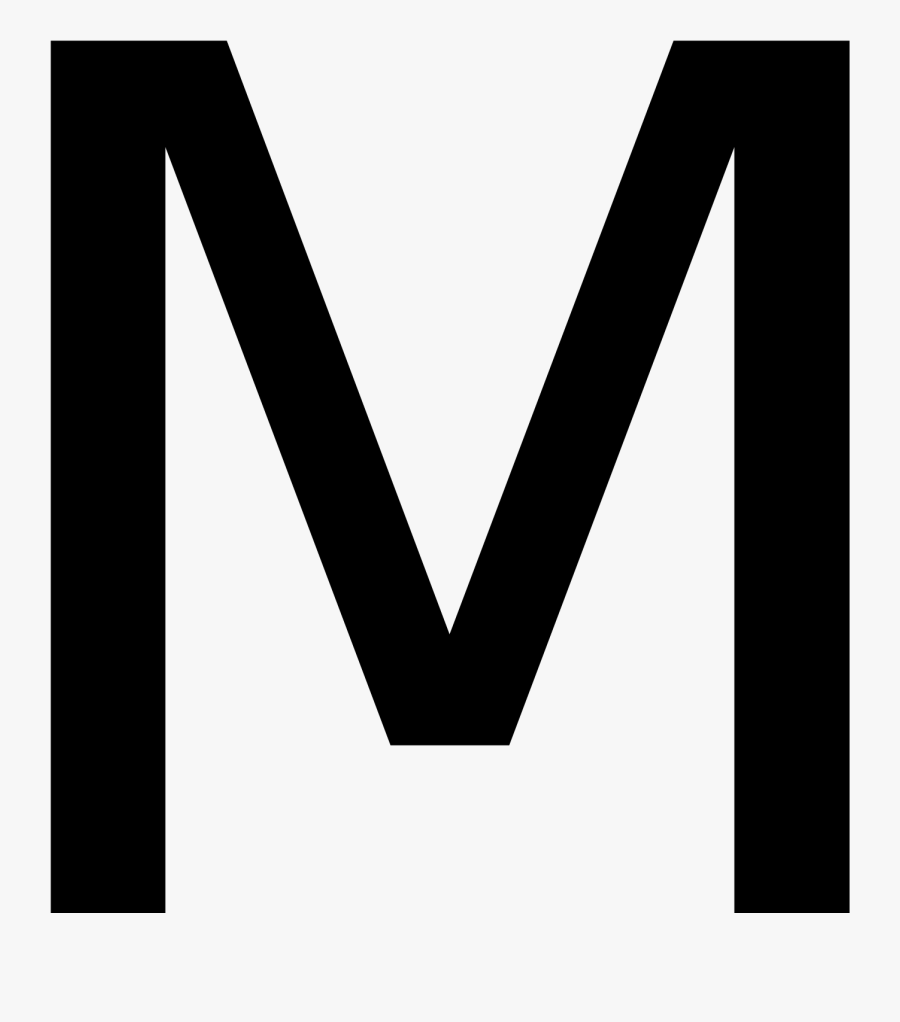 Clip Art Wiktionary - Capital Letter M , Free Transparent Clipart ...