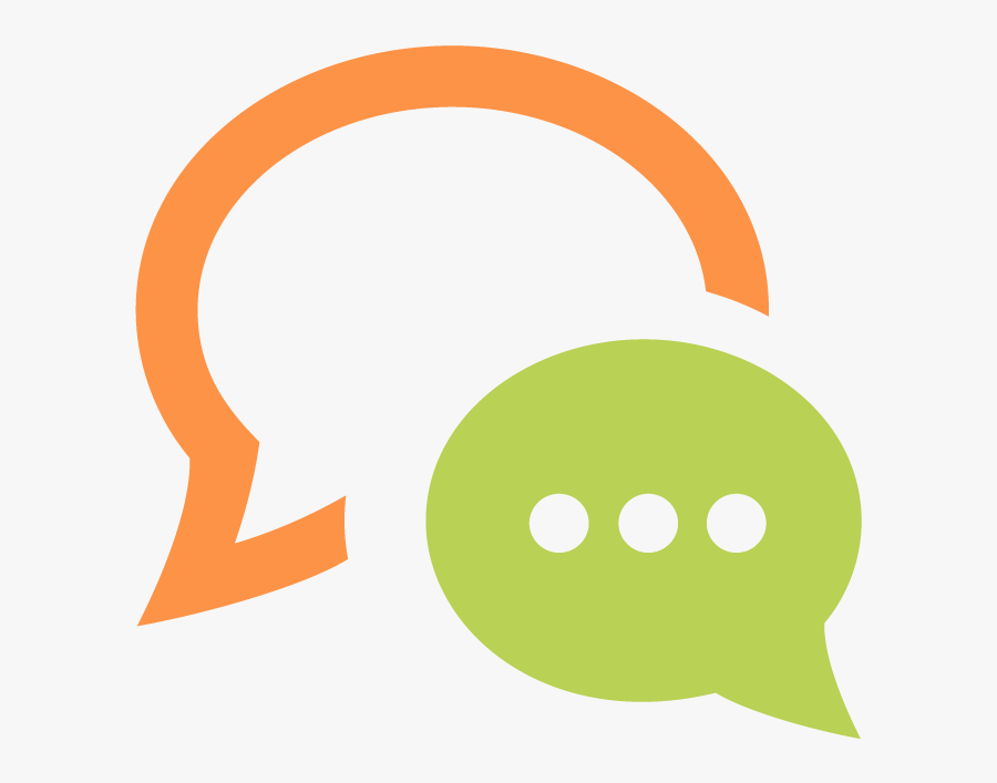 Talk Orange Clipart , Png Download - Chat Bubble Icon Blue , Free ...