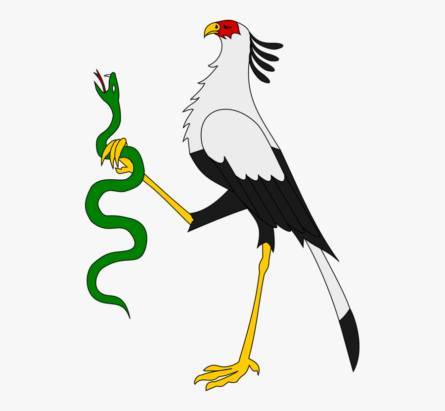 Line,artwork,fauna - Secretary Bird Clip Art , Free Transparent Clipart ...