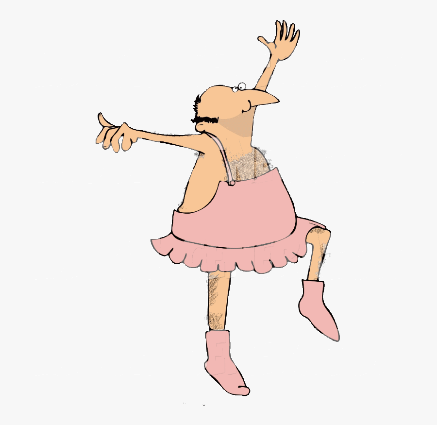 Guy In A Tutu - Cartoon Tutu Man Png , Free Transparent Clipart ...