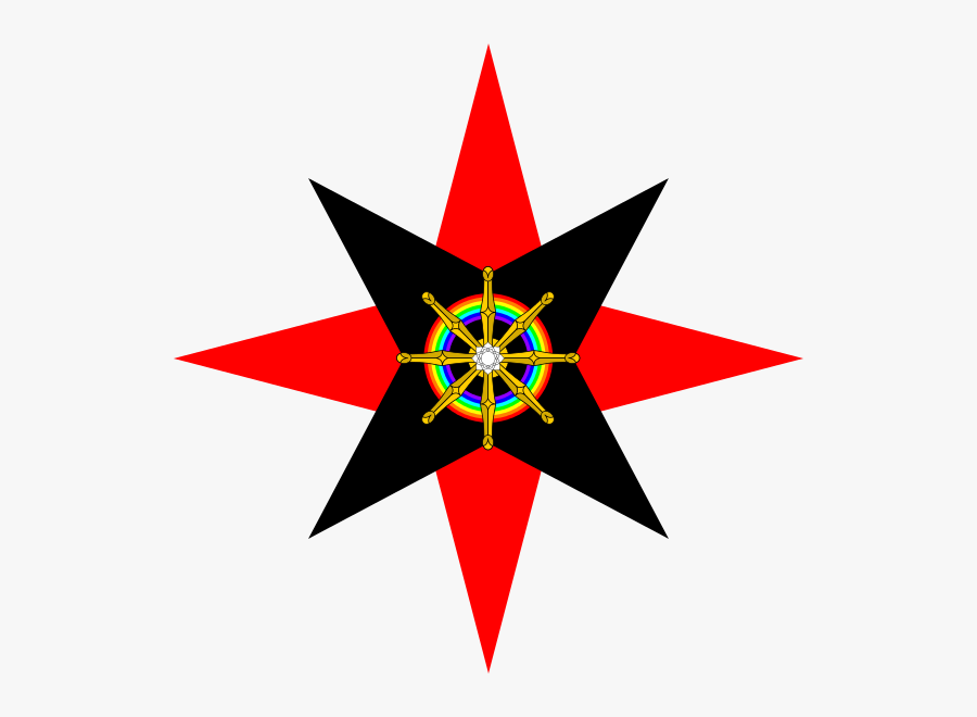 Dharma Wheel In Quaker Star - Quakers Star , Free Transparent Clipart ...