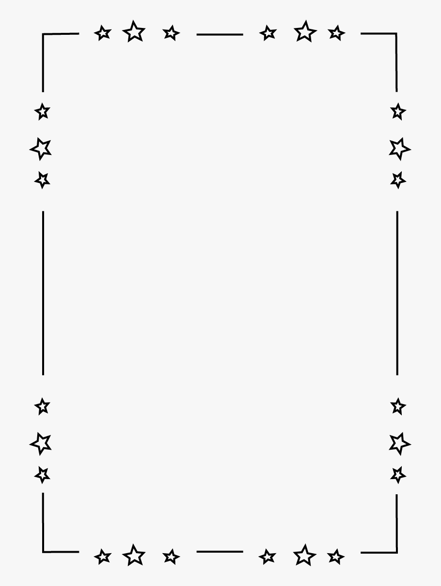 Cute Black And White Border Clipart - Star Border Black And White ...
