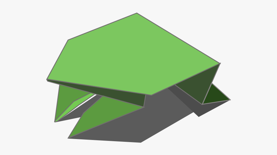 Origami Jumping Frog - Origami Clipart Transparent , Free Transparent ...