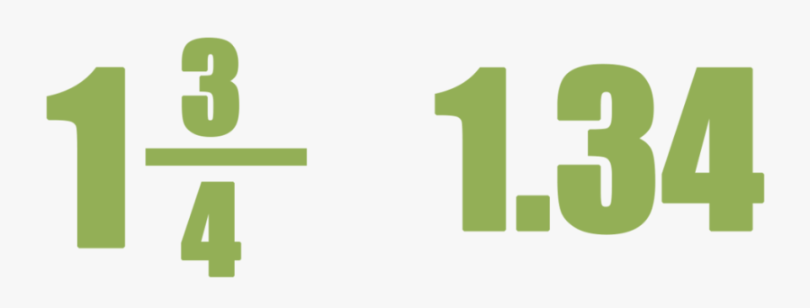 Fractions Same But Different One Thirty Four - Graphic Design , Free ...