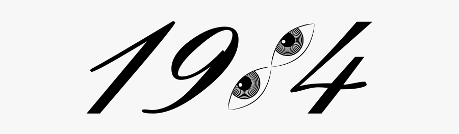 1984 Typography - Calligraphy , Free Transparent Clipart - ClipartKey