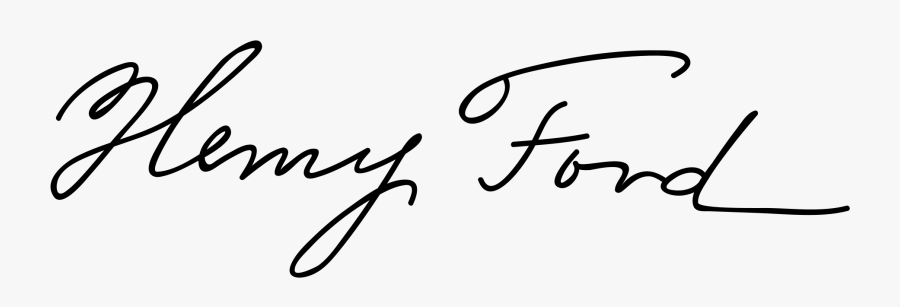 Henry Ford Signature Clipart , Png Download - Henry Ford Signature ...