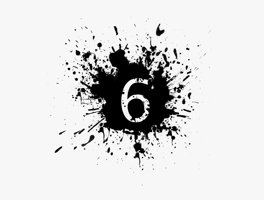 Number 6, Black, Png, Transparent, Image, Spotted, - Picsart Editing ...