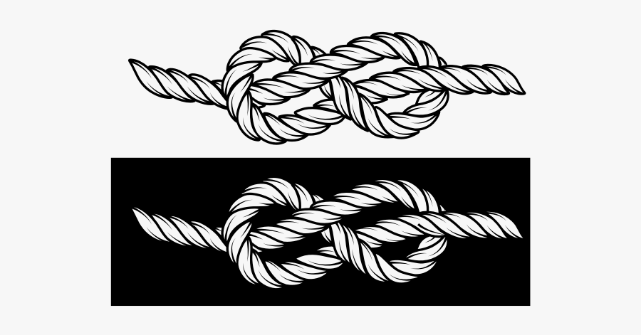Rope Knot Monochrome Silhouette - Rope , Free Transparent Clipart ...