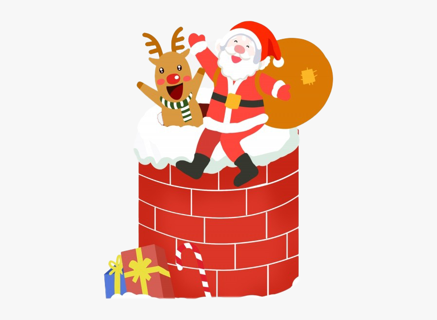 Santa Claus Christmas Chimney Png Clipart - Christmas Day , Free ...