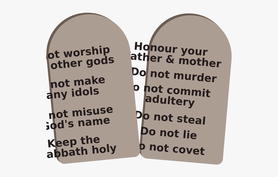 Ten Commandments - Poster , Free Transparent Clipart - ClipartKey