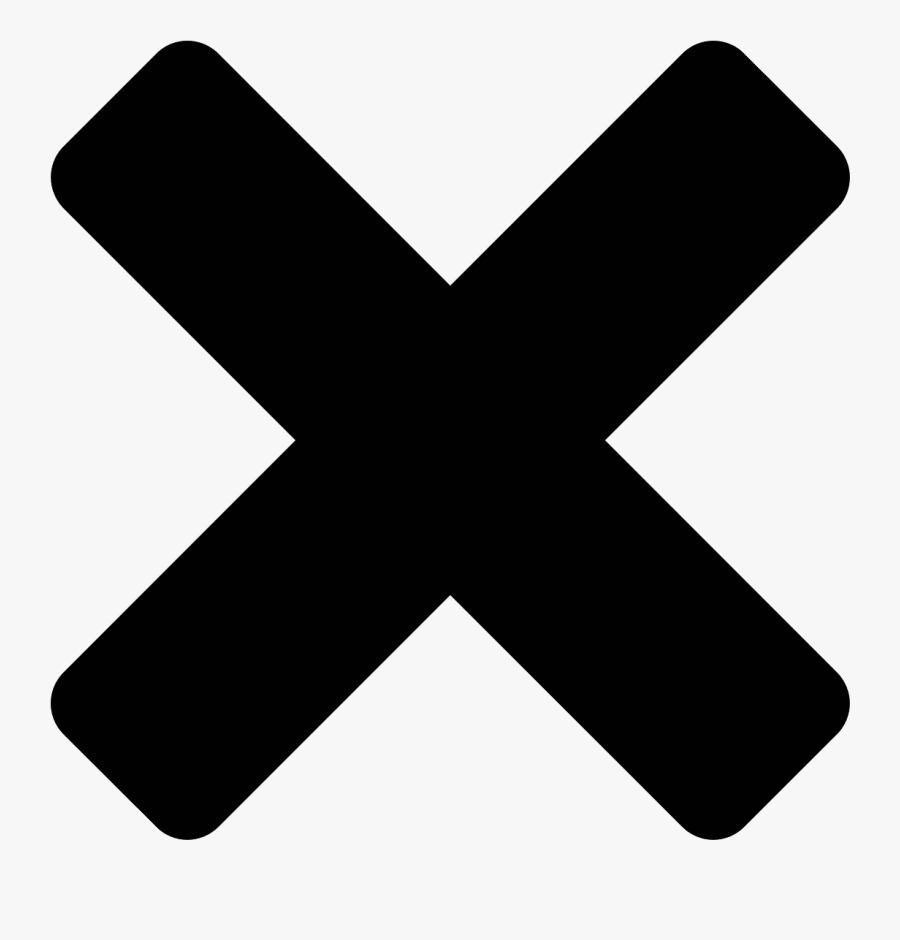 Collection Of Free Transparent Cross Icon - Cross Mark Clipart Black ...