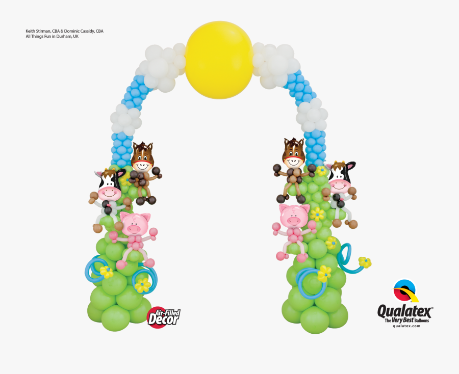 Transparent Balloon Arch Clipart - Arch Balloons Qualatex , Free ...