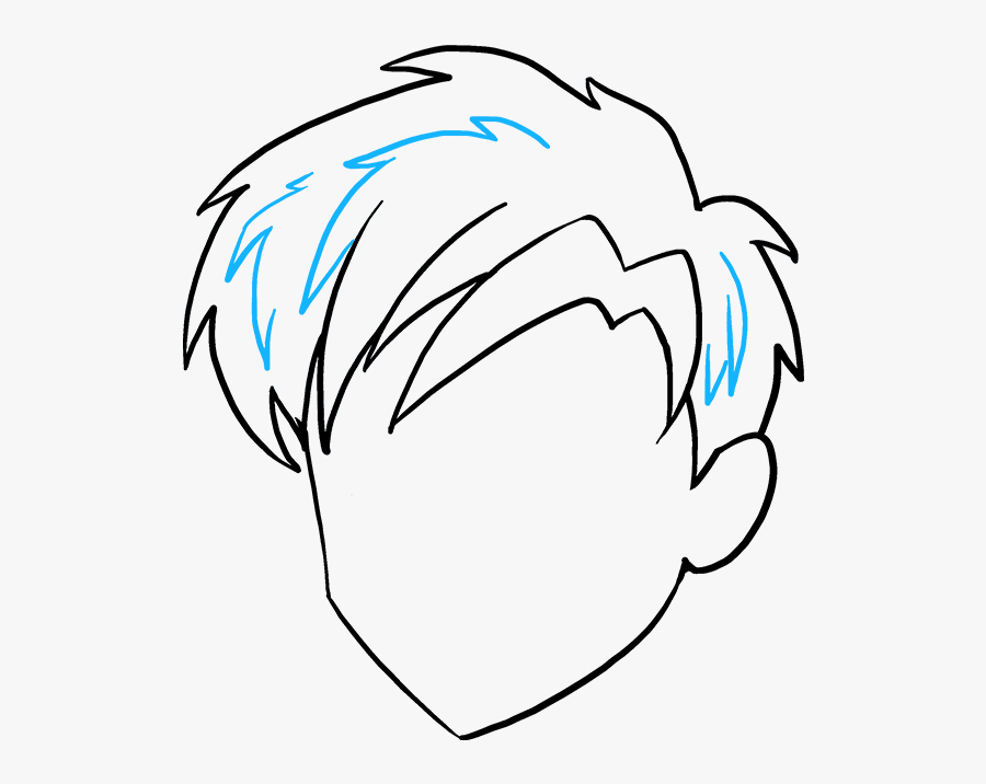 Anime Male Hair Template