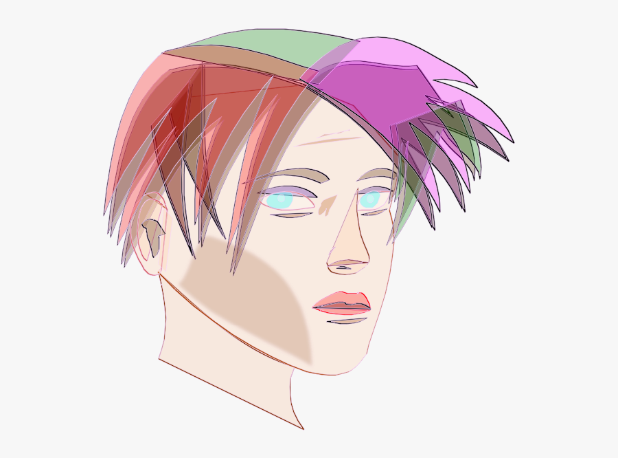 Vector Graphics Of A Man With Spiky Hair - Vector Graphics , Free ...