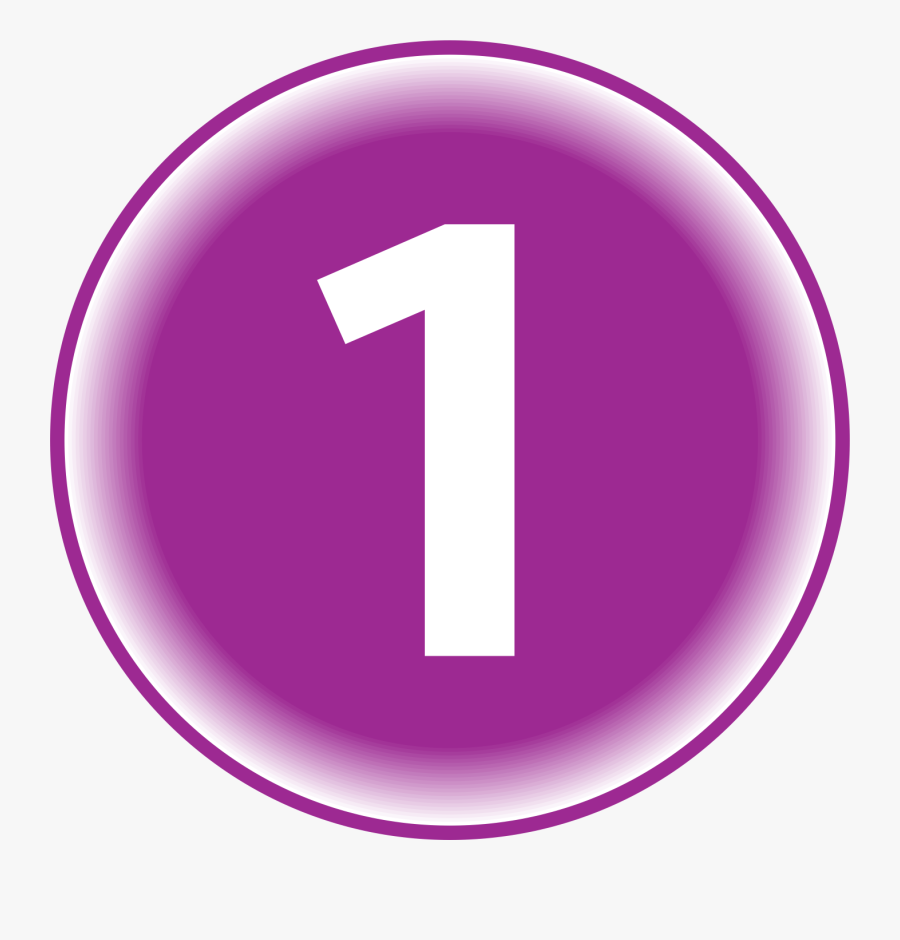 Transparent Soul Train Clipart - Number 1 Inside Circle , Free ...