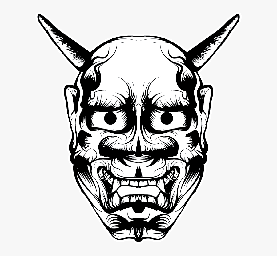 Bones Drawing Mask - Hannya Mask Png , Free Transparent Clipart ...