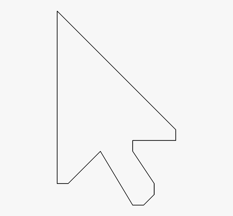 Computer Mouse Cursor Png Transparent Image - Line Art , Free ...