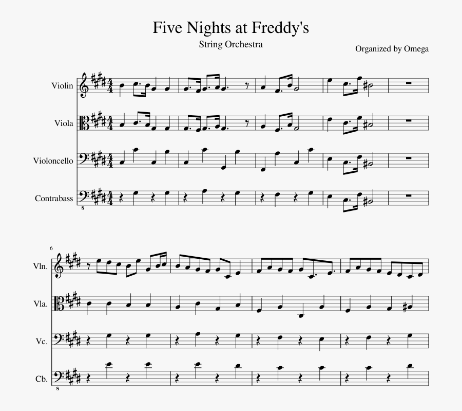 F Naf Violin Notes Songs - Kilimanjaro Violin Sheet Music , Free ...