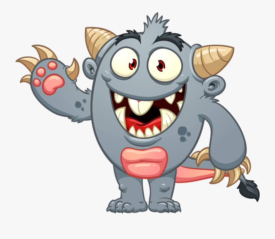 Gray Monster , Free Transparent Clipart - ClipartKey