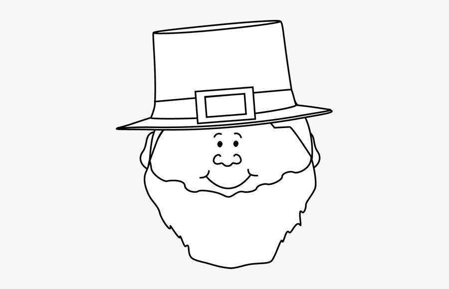 Leprechaun Face Clipart Black And White , Free Transparent Clipart ...