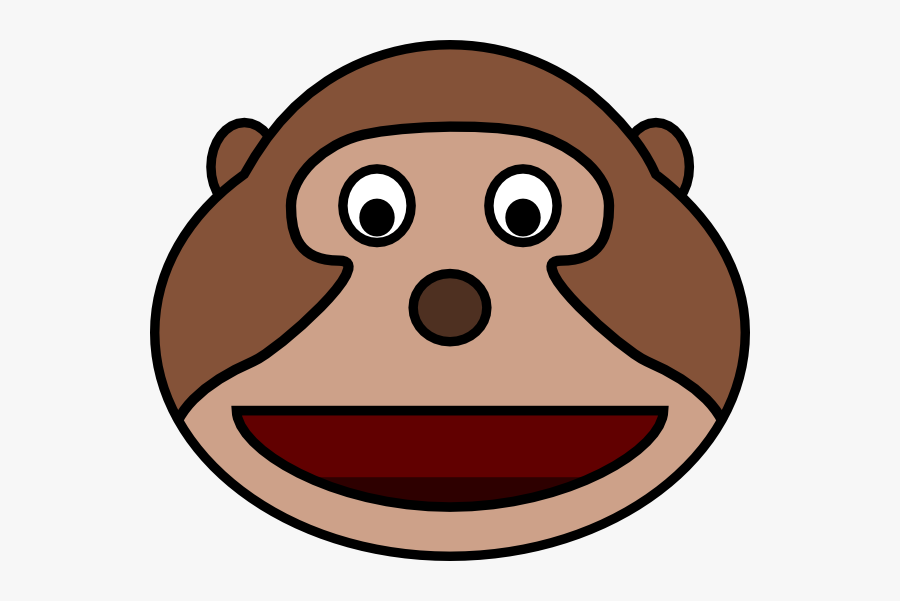 Monkey Head Svg Clip Arts - Monkey Head Png , Free Transparent Clipart ...