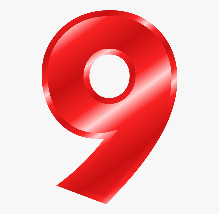 Red 9 Transparent Background , Free Transparent Clipart - ClipartKey
