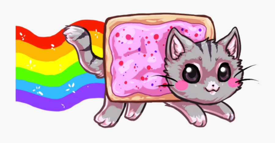 Transparent Pink Cat Clipart - Nyan Cat Art , Free Transparent Clipart ...