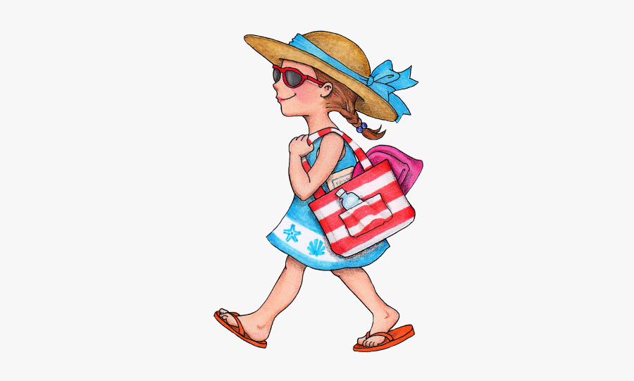 Cartoon Beach Person Transparent , Free Transparent Clipart - ClipartKey