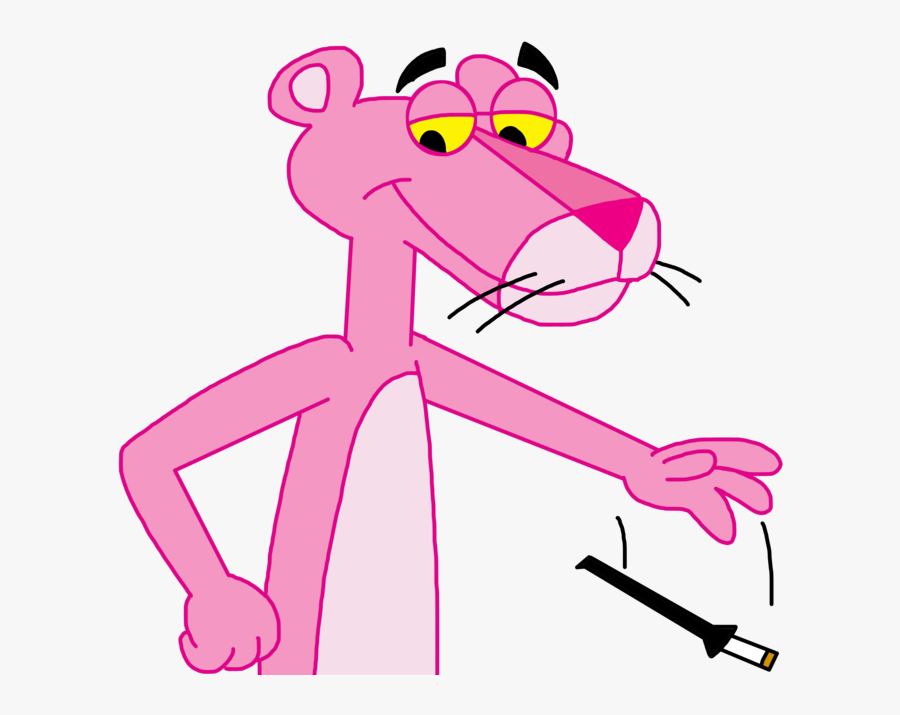 Smoking Clipart Teenager Smoking - Pink Panther Cartoon Smoking , Free ...
