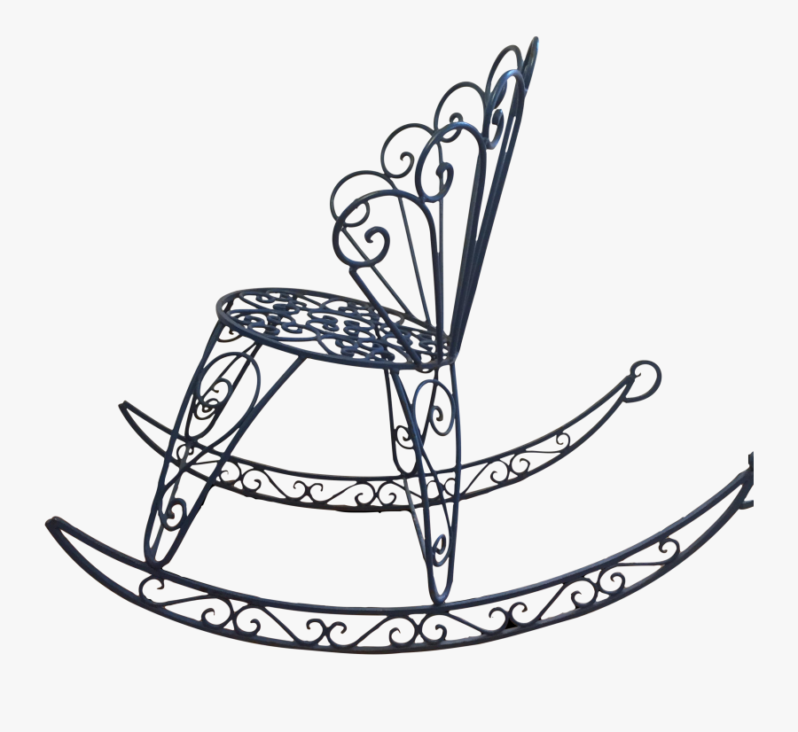 French Cast Iron Rocking - Line Art , Free Transparent Clipart - ClipartKey