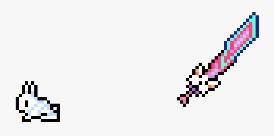 Terraria Pixel Art Of Bunny And Meowmere Clipart , - Terraria Meowmere ...