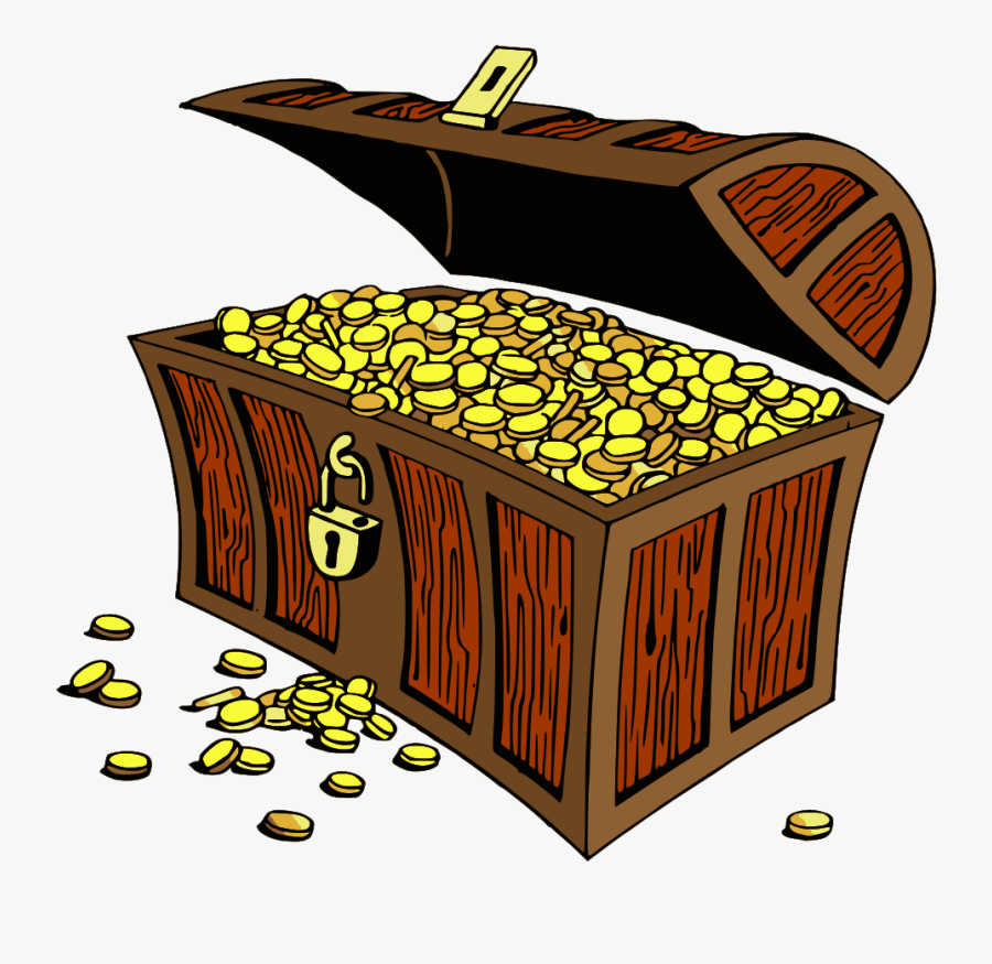Buried Treasure Clip Art - Transparent Treasure Chest Clipart , Free ...