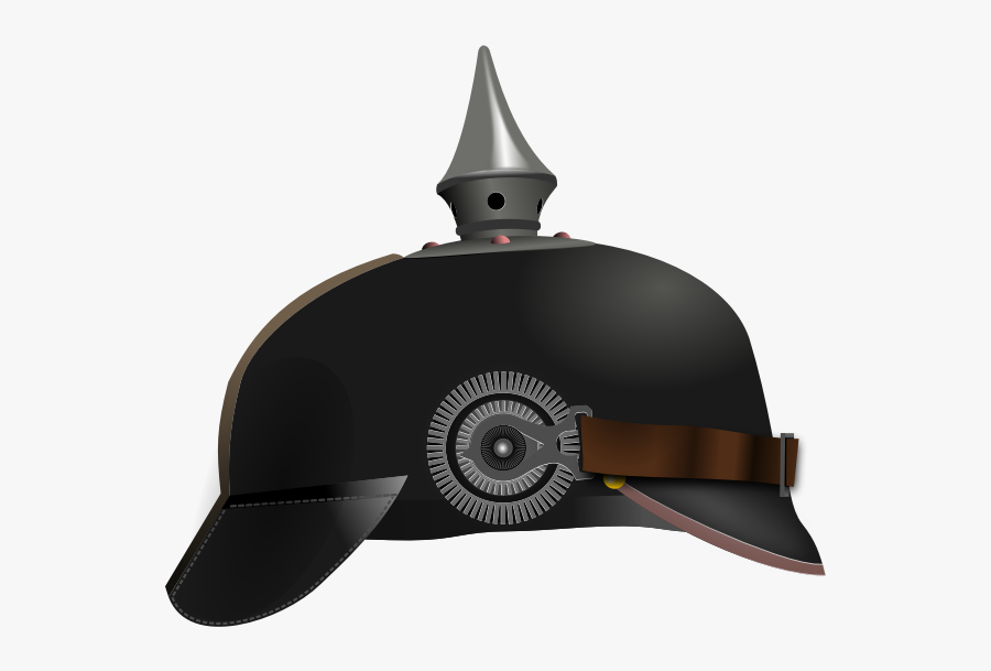 German Helmet Vector Drawing - German Ww1 Helmet Clipart , Free ...