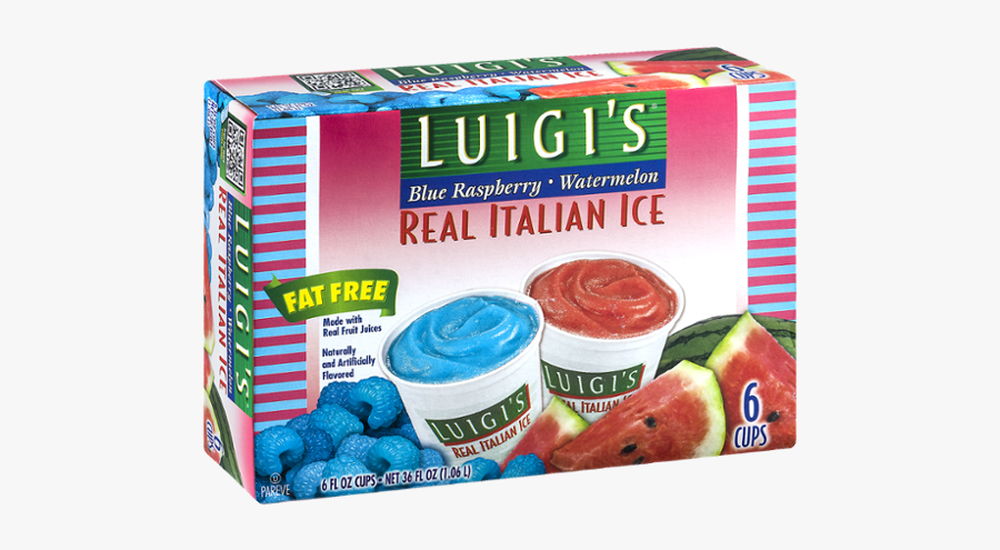 Luigi's Real Italian Ice Blue Raspberry , Free Transparent Clipart ...