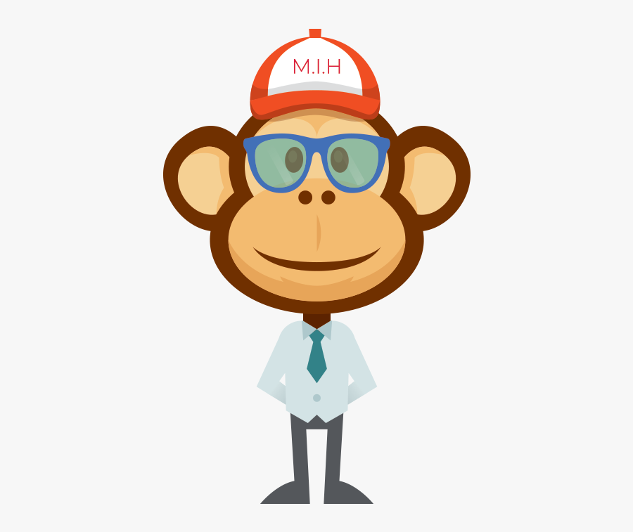 Monkeys In Hats - Cartoon , Free Transparent Clipart - ClipartKey