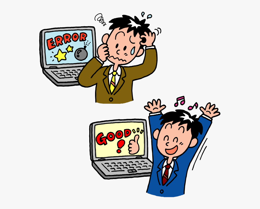 Worry Clipart Test Taking - Cartoon Computer Testing , Free Transparent ...
