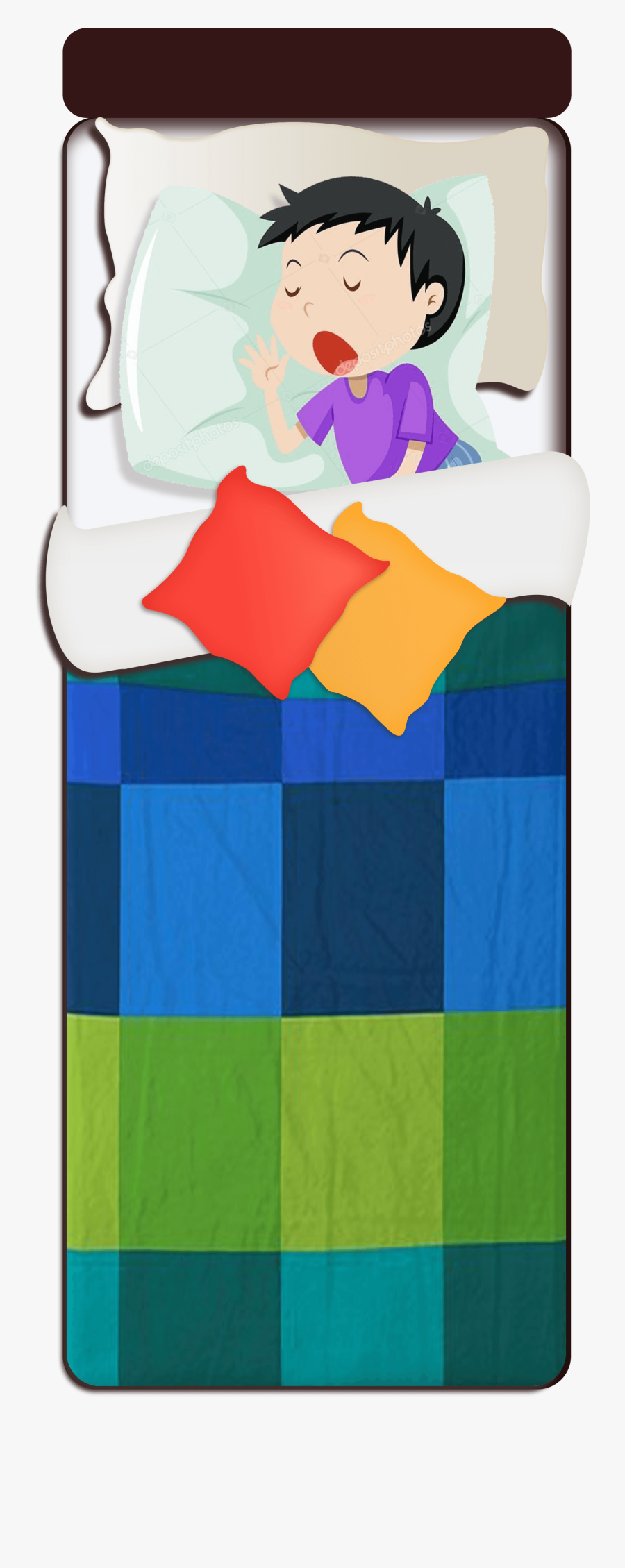 Small Single Size Bed - Cartoon , Free Transparent Clipart - ClipartKey