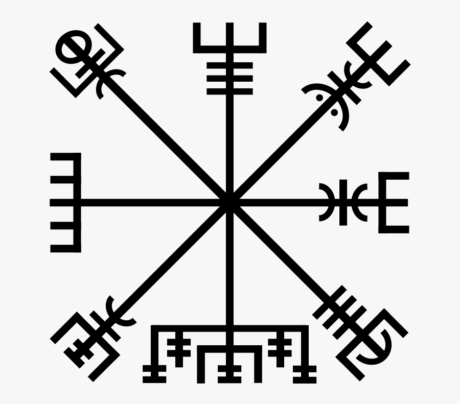 Vegvisir - Svg - Viking Sigil , Free Transparent Clipart - ClipartKey
