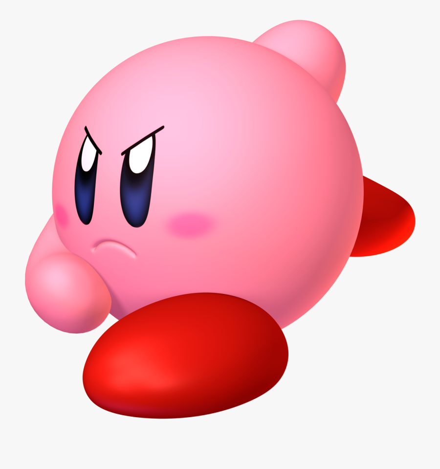 Kirby"s Return To Dream Land Kirby - Angry Kirby Png , Free Transparent ...