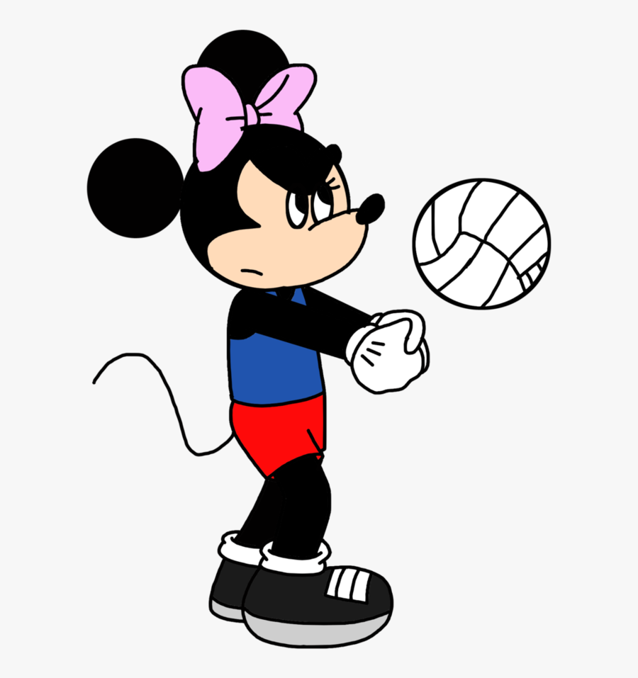 Volleyball Clipart Volleyball Game - Cartoon Volleyball Mickey Mouse ...