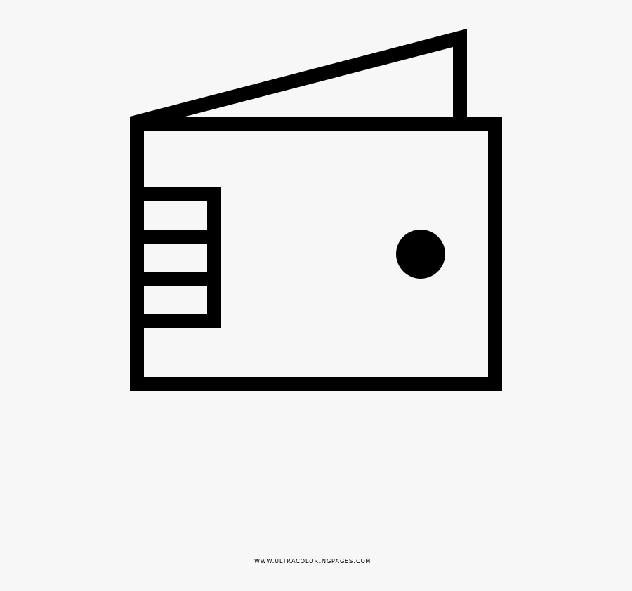 Wallet Coloring Page - Circle , Free Transparent Clipart - ClipartKey