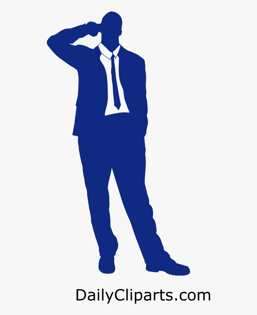Manager On Call Image - Silhouette , Free Transparent Clipart - ClipartKey