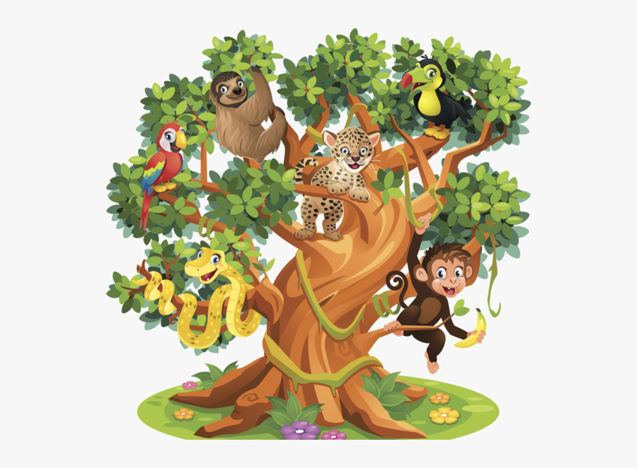 Snake On Tree Cartoon , Free Transparent Clipart - ClipartKey