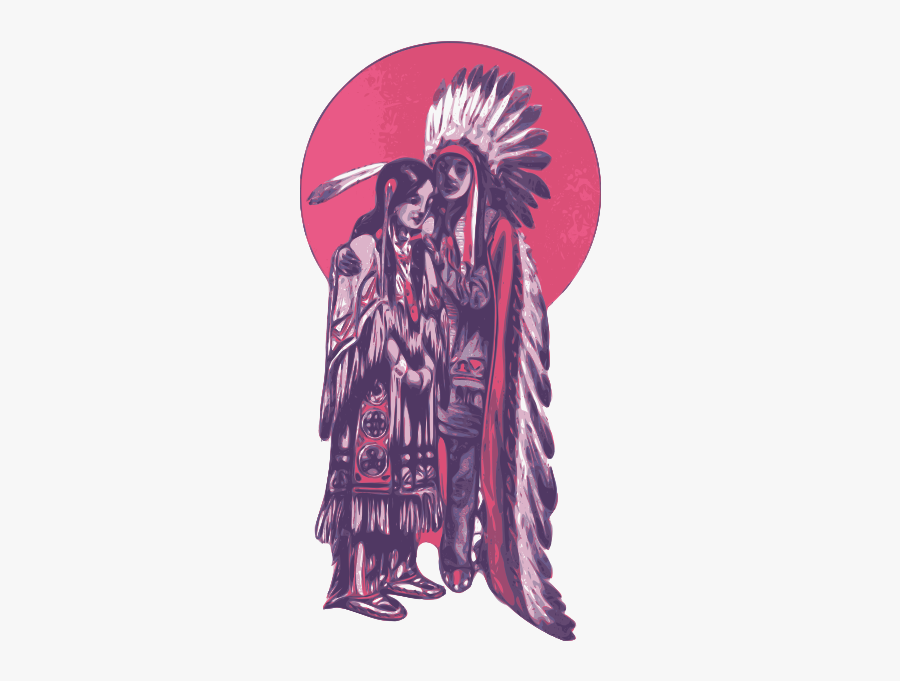 Native American Couple Vector Image - Clip Art , Free Transparent ...