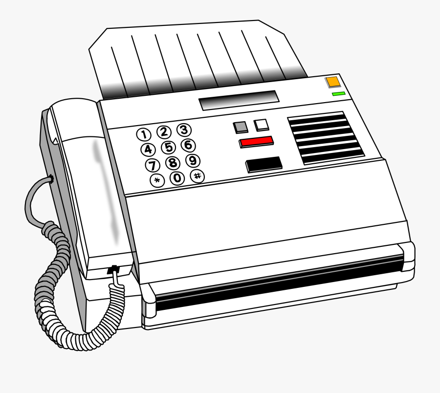 Office Equipment,telephony,line - Fax Machine Icon Png , Free ...
