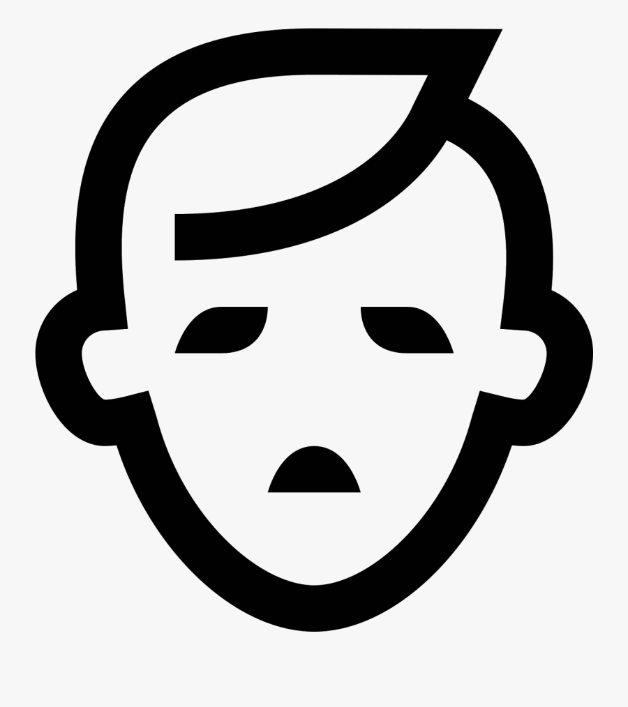 Sad Face Vector Png - Icon People Face Vector , Free Transparent ...