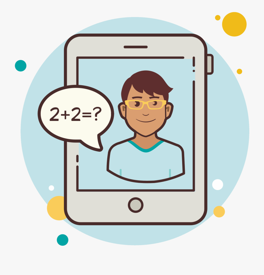 Man Ipad Math Equation Icon , Free Transparent Clipart - ClipartKey