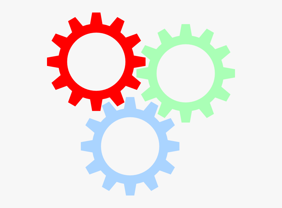 Tri-color Gears Svg Clip Arts - Color Gear Png , Free Transparent ...