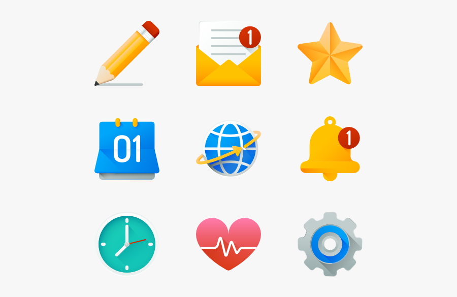 Icons Free Vector Ui - Icon Png Save Edit Delete , Free Transparent ...