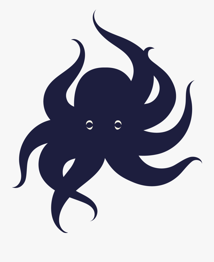 Transparent Octopus Clipart Black And White - Favicon Octopus , Free ...